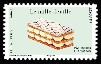 Pâtisseries françaises emblématiques. - timbre de 2024