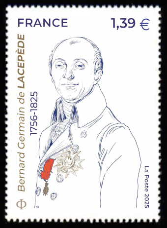 Timbres de France - Bernard Germain de Lacepède